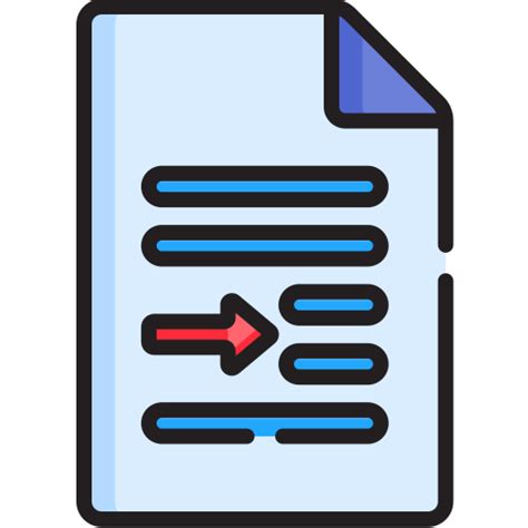 Right Indent Special Lineal Color Icon