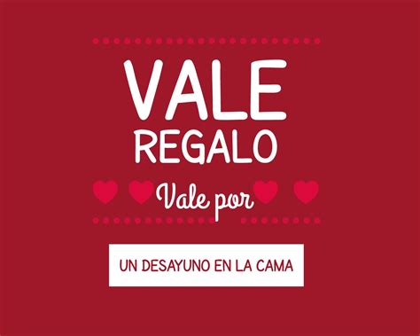 Vale Regalo Desayuno Vale Por Un Masaje Vale Por Una Cena Frases