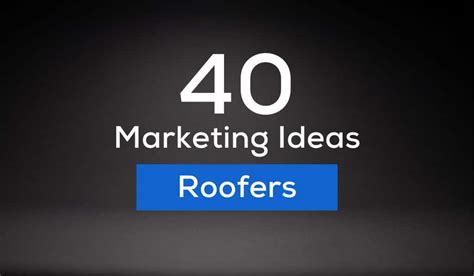 40 Roofing Company Marketing Ideas Bluesoft