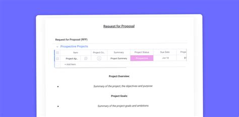 Rfp Template For It Services
