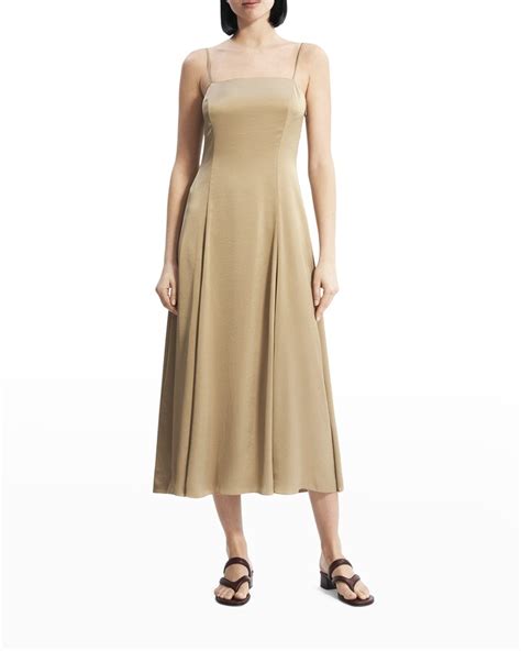 Theory Satin Cami Midi Dress ShopStyle