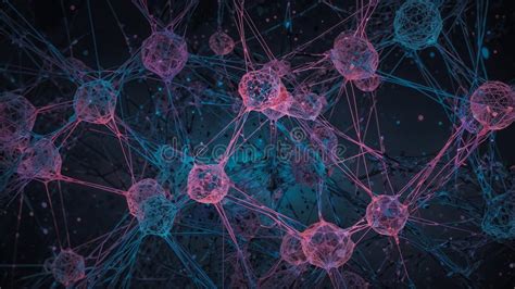 Network Of Connected Spheres With Intersecting Nodes This Image Represents The Concept Of