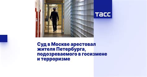 Суд в Москве арестовал жителя Петербурга подозреваемого в госизмене и