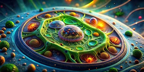 A Detailed Look At A Microscopic Plant Cell Unveiling Cellular Structures And Processes For