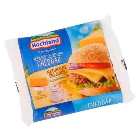 Сир плавлений Hochland Чеддер скибочками 40% 130г