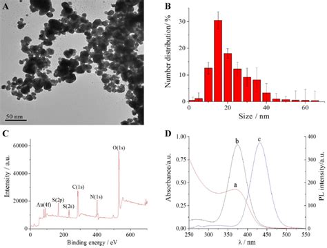 Characteristics Of Sn Cqd Au Composite A Tem Images B Particle Size Download Scientific