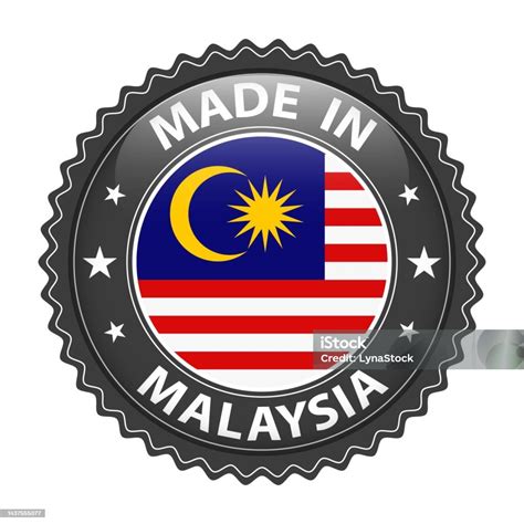 マレーシア製バッジベクター星と国旗のステッカー白い背景に孤立したサイン アイコンのベクターアート素材や画像を多数ご用意 アイコン