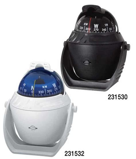 Azimuth Compass 200 Series Bracket Mount White