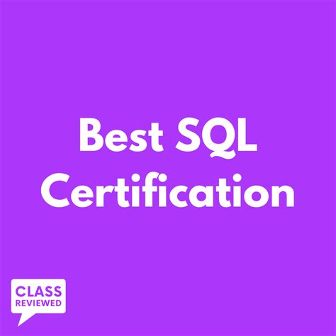 10 Best Sql Certification Classes Of 2023 Free Sql Courses