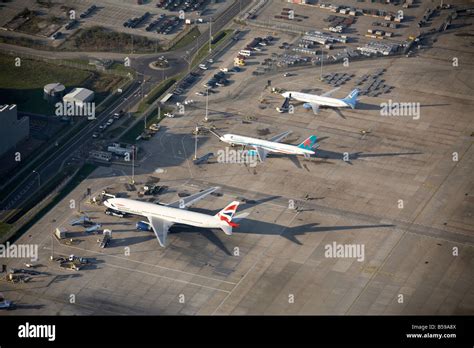 Aerial View London Gatwick Airport Larkins Road British Airways First