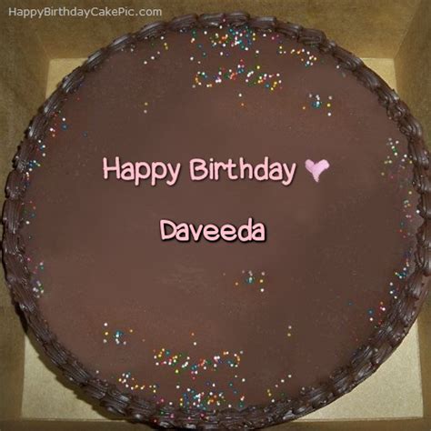 ️ Chocolate Happy Birthday Cake For Daveeda