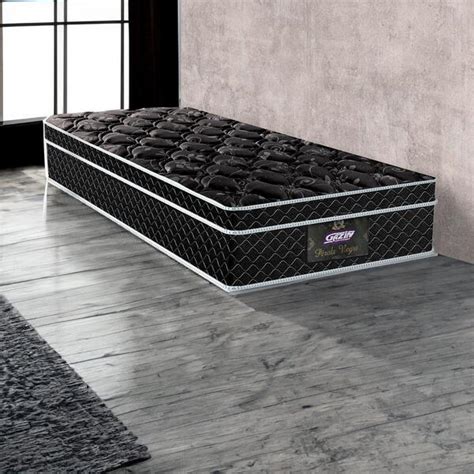 colchão solteiro d33 88 x 188 x 32 com molas ensacadas pérola negra