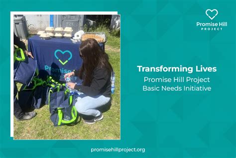 Addressing Basic Needs An Initiative To Transform Lives Promise Hill