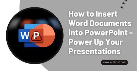 how to insert word documents into powerpoint enhance slides