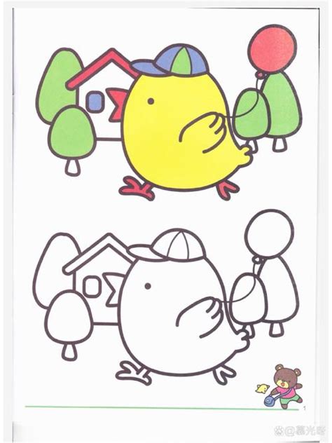 儿童画画书涂色本全套6册打印版免费版简单笔画（最新19张） 儿童画图片大全