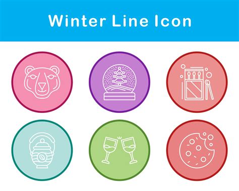 Winter Vector Icon Set 21359839 Vector Art At Vecteezy