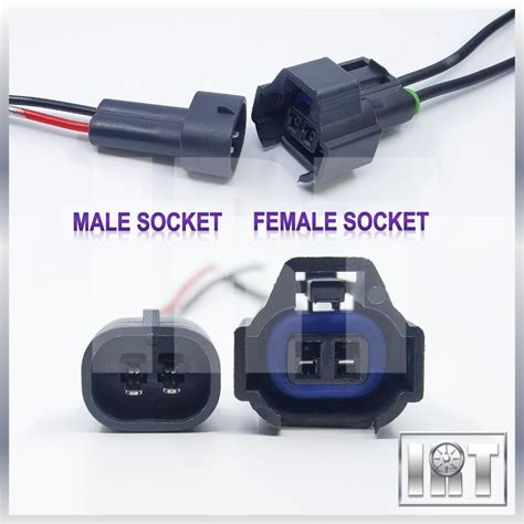 2 Pin Fuel Inject Plug Coil Kit Socket Sensor Vios Camry Altis Hilux