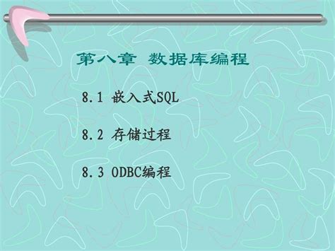 第8章数据库编程 word文档在线阅读与下载 无忧文档