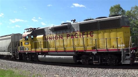 Ex UP BNSF Geep And NS Tier 4 On Detoured Freight Train YouTube
