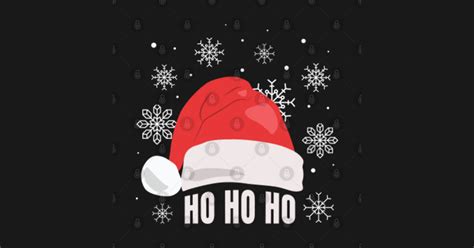 Ho Ho Ho Santa Hat Christmas Long Sleeve T Shirt Teepublic