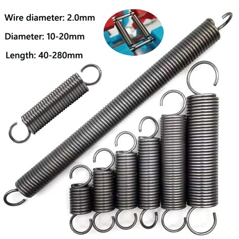 개방 장력 스프링 확장 스프링 연장 장력 스프링 와이어 직경 20mm 스프링 직경 10mm 22mm 1 개