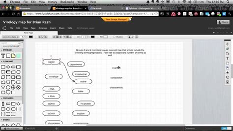 Lucidchart Tutorial For Concept Mapping Youtube