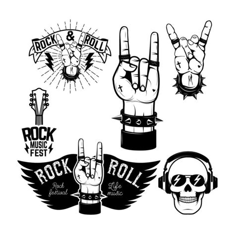 Rock Band Logo Vector Art Icons And Graphics For Free Download