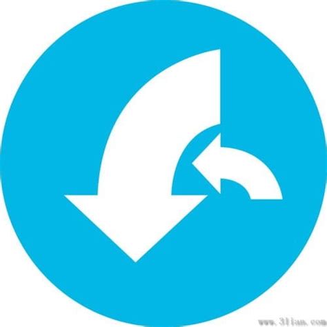파란색 화살표 아이콘 벡터 디자인 Ai Uidownload