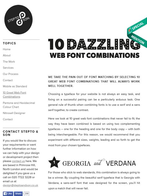 03 10 Great Web Font Combinations Stepto Son Graphic Design And Website Development Agency Pdf 03 10 Great Web Font Combinations Stepto Son Graphic Design And Website Development Agency Pdf