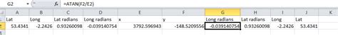 Excel Formula For X And Y Co Ordinates To Latitude And Longitude