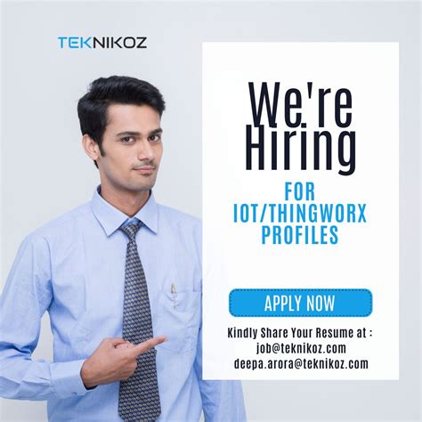 Teknikoz On Linkedin Teknikoz Iot Thingworx Nowhiring