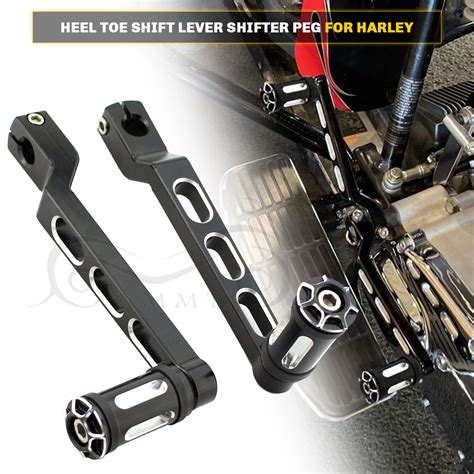 Gear Heel Toe Shift Lever W Shifter Peg For Harley CVO Electra Street