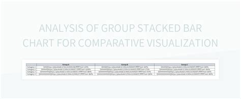 analysis of group stacked bar chart for comparative visualization excel