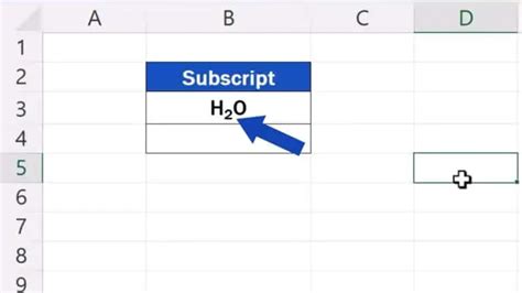 how to add subscript in excel the simplest way easyclick