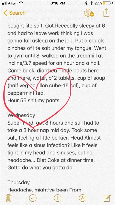 Reading Over My Diary From My First 7 Day Fast Good Ol Hour 55 R