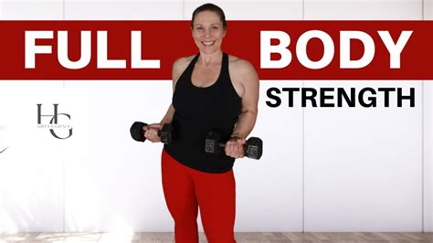 35 Min Full Body Dumbbell Home Workout Supersets Knee Friendly