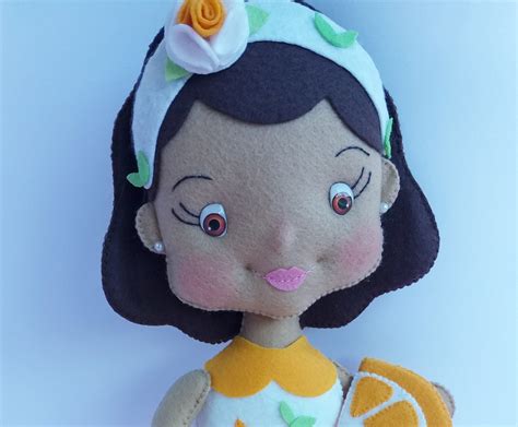 Boneca De Feltro Laranjinha Elo7 Produtos Especiais