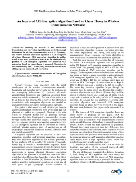An Improved Aes Encryption Algorithm Pdf Key Cryptography Cryptography