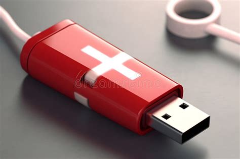 Red Usb Flash Drives Stock Illustration Illustration Of Technology