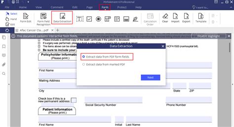 pdf data extractor derenew