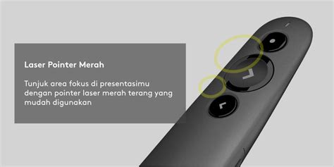 Promo Logitech R500s Remote Pointer Presentasi Wireless Laser Merah