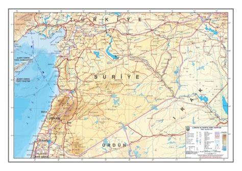 Detaylı Suriye Haritası Fiziki Ve Siyasi Harita Şehirler Ve Başkent