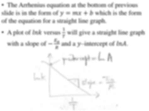 SOLUTION Lecture 9 Chemk Temperature Dependence Of Reaction Rates