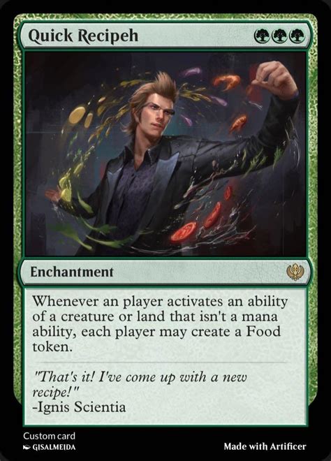 Ignis I Ve Come Up With A New Recipe Creating Culinary Magic