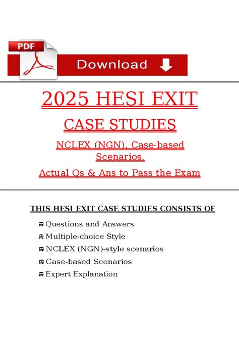 HESI PN EXIT EXAM V1 V7 Scenarios Qs For NCLEX Success Studocu