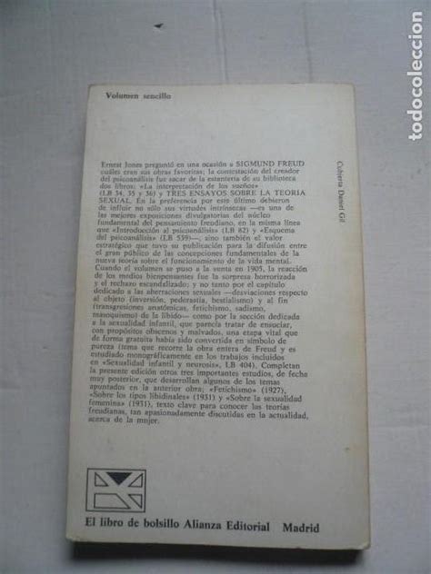 Sigmund Freud Tres Ensayos Sobre Teoría Sexual Comprar Libros De