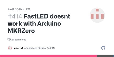 FastLED Doesnt Work With Arduino MKRZero Issue FastLED FastLED GitHub