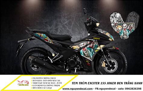 Top mẫu tem trùm xe exciter mới nhất hiện nay Nguyễn Decal Chuyên Dán Keo Xe Design
