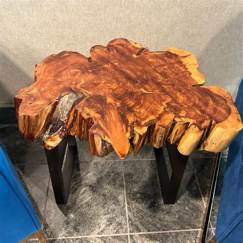 1 3 8by 22 Spalted Sycamore Tree Slice Hole Mirror Project Wood
