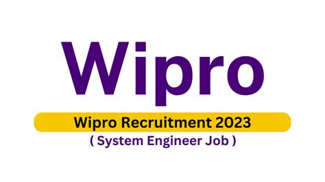 Wipro Job System Engineer Freshers Are Eligible Dailyjobs4you